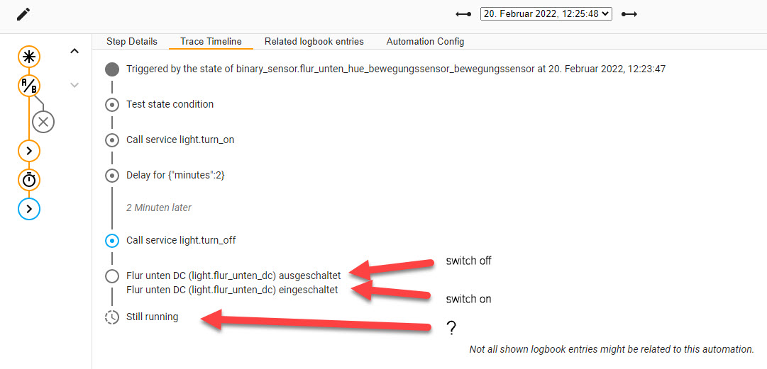 Automation Turns Light On Again With Light Turn Off Action Configuration Home Assistant