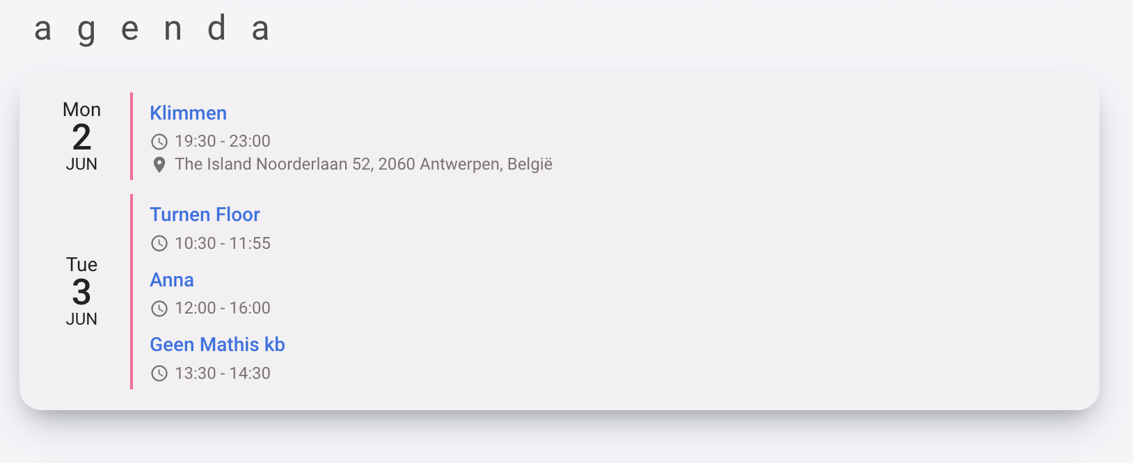Calendar Card Pro - A beautiful, high-performance calendar card for ...