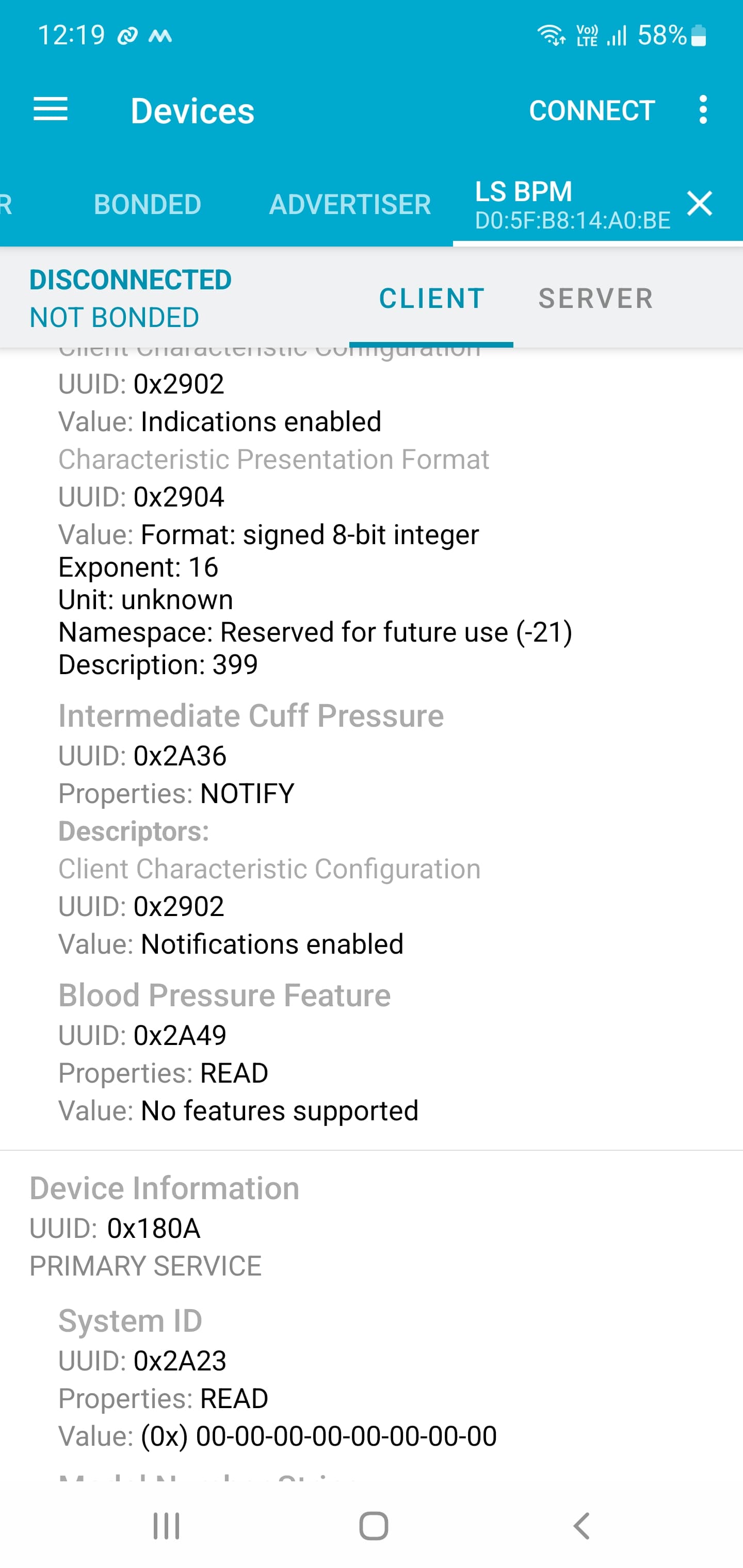 ESPHome config to read from PC-60FW bluetooth Pulse Oximeter and display locally - ESPHome ...