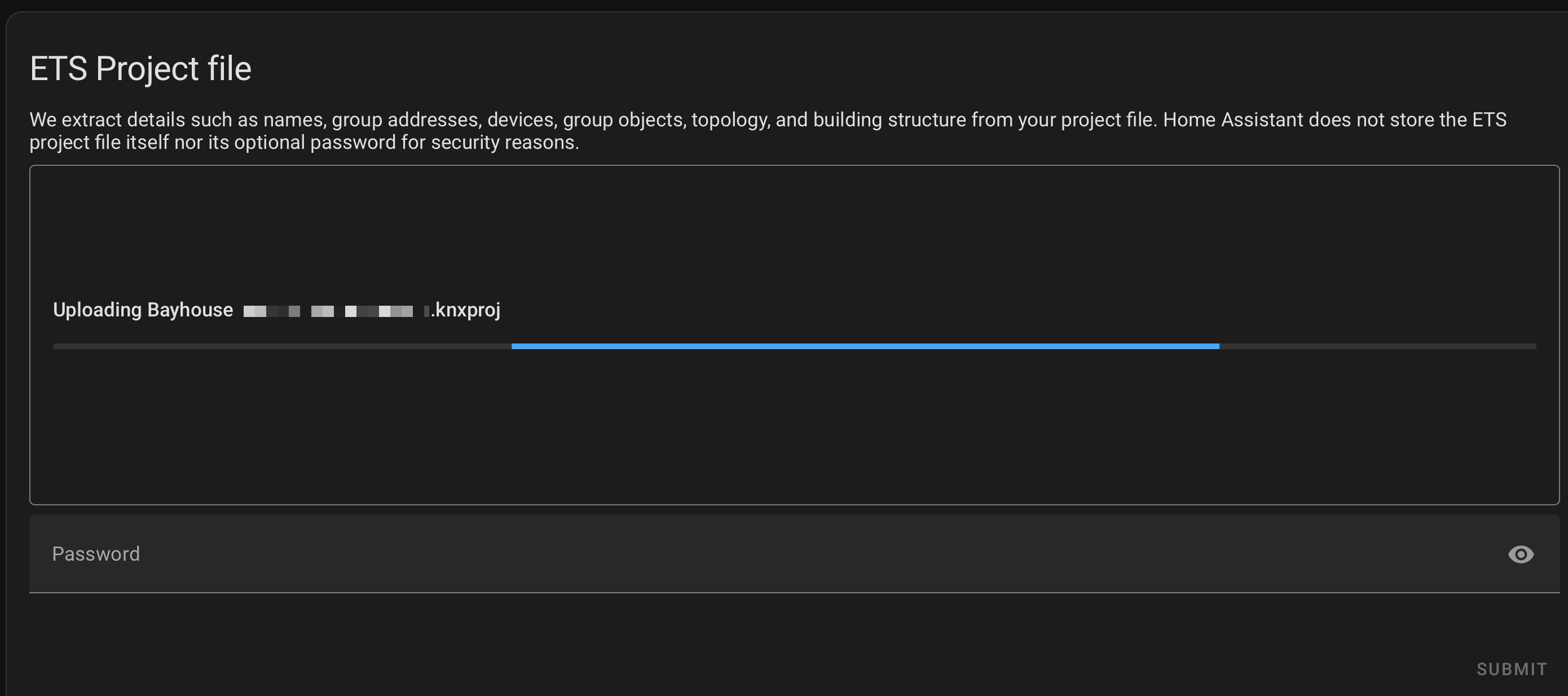 KNX - unable to upload a project file (running on Docker) - Configuration - Home Assistant Community