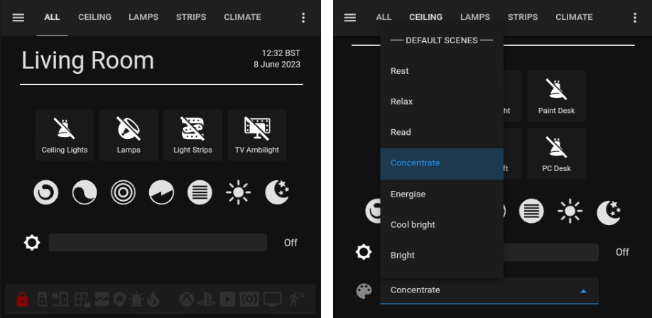 Philips Hue Api Default Scenes And Ha Integration Third Party Integrations Home Assistant