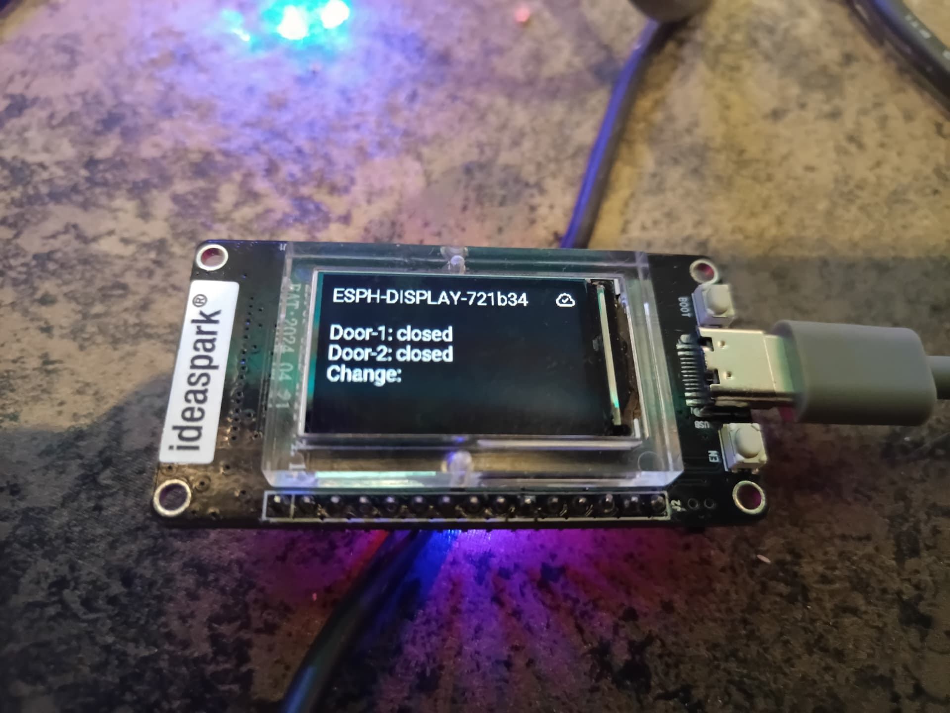 Bedside Garage Door status monitor - ESP32 ST7789V - Dashboards ...