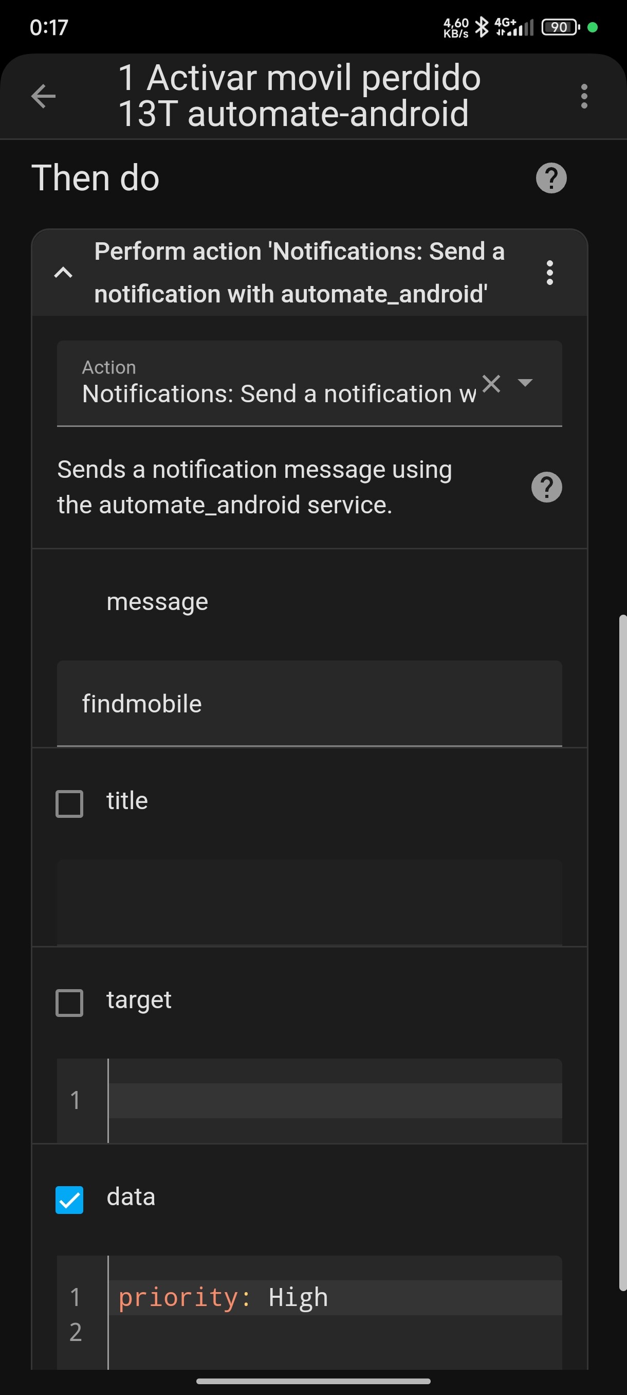 Cloud message in HA to Automate llamalab - Third party integrations - Home Assistant Community