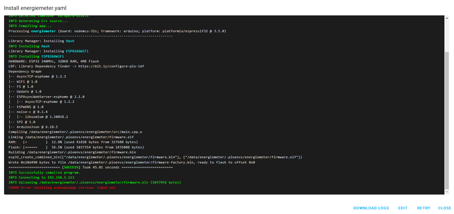 Program Esp32 Fails Node Mcu 32s Esphome Home Assistant Community