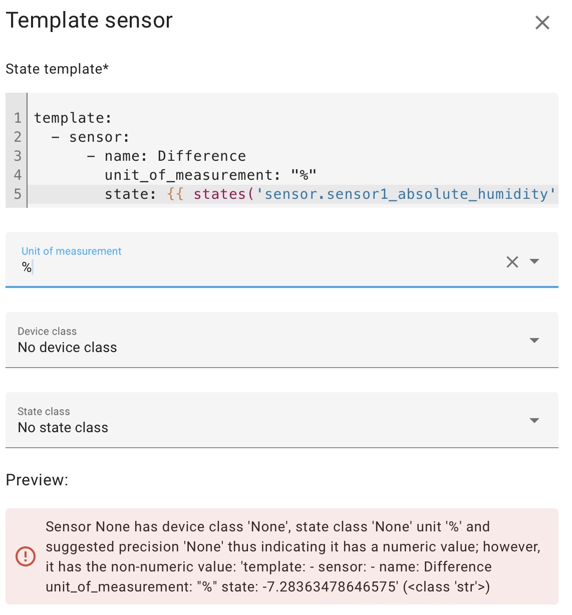 Calculate Absolute Humidity Between Two Sensors Configuration Home Assistant Community