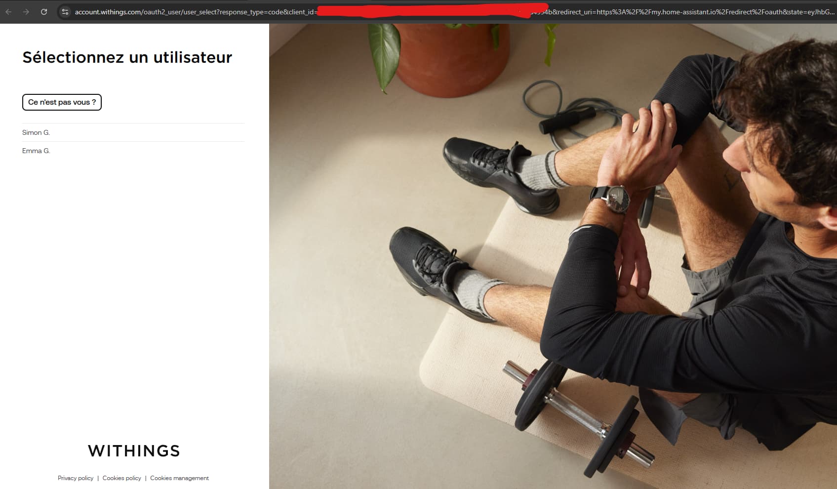 Unable to complete Withings integration — "Error while obtaining access token" despite seemingly ...