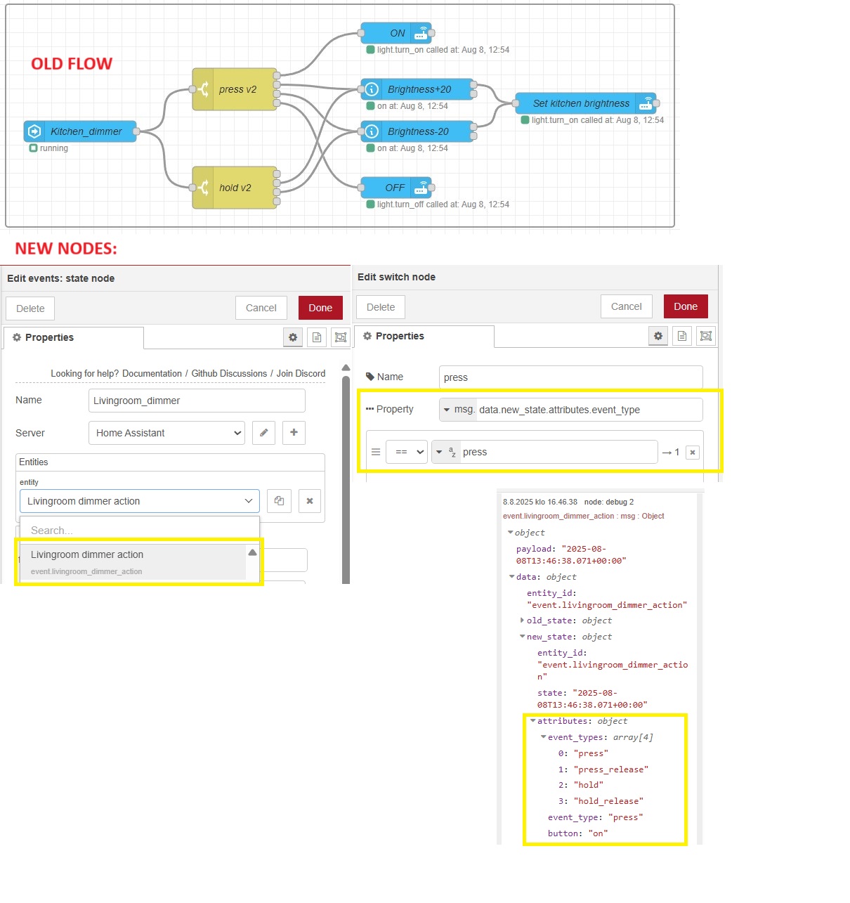 Z2M 2025 update, broken Hue dimmers on Node-RED - Node-RED - Home Assistant Community