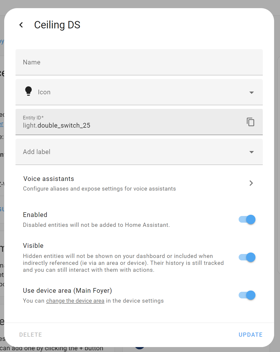 Admin Card To Auto Generate Folding Devicesentities List Per Integration Dashboards