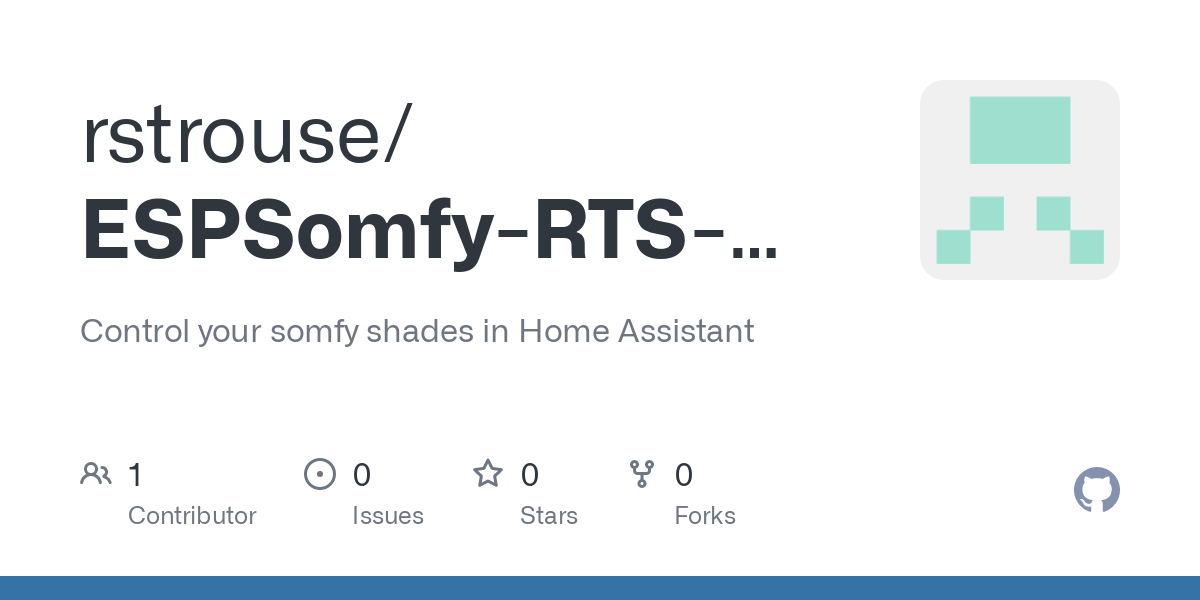ESP Somfy RTS Integration - Custom Integrations - Home Assistant Community