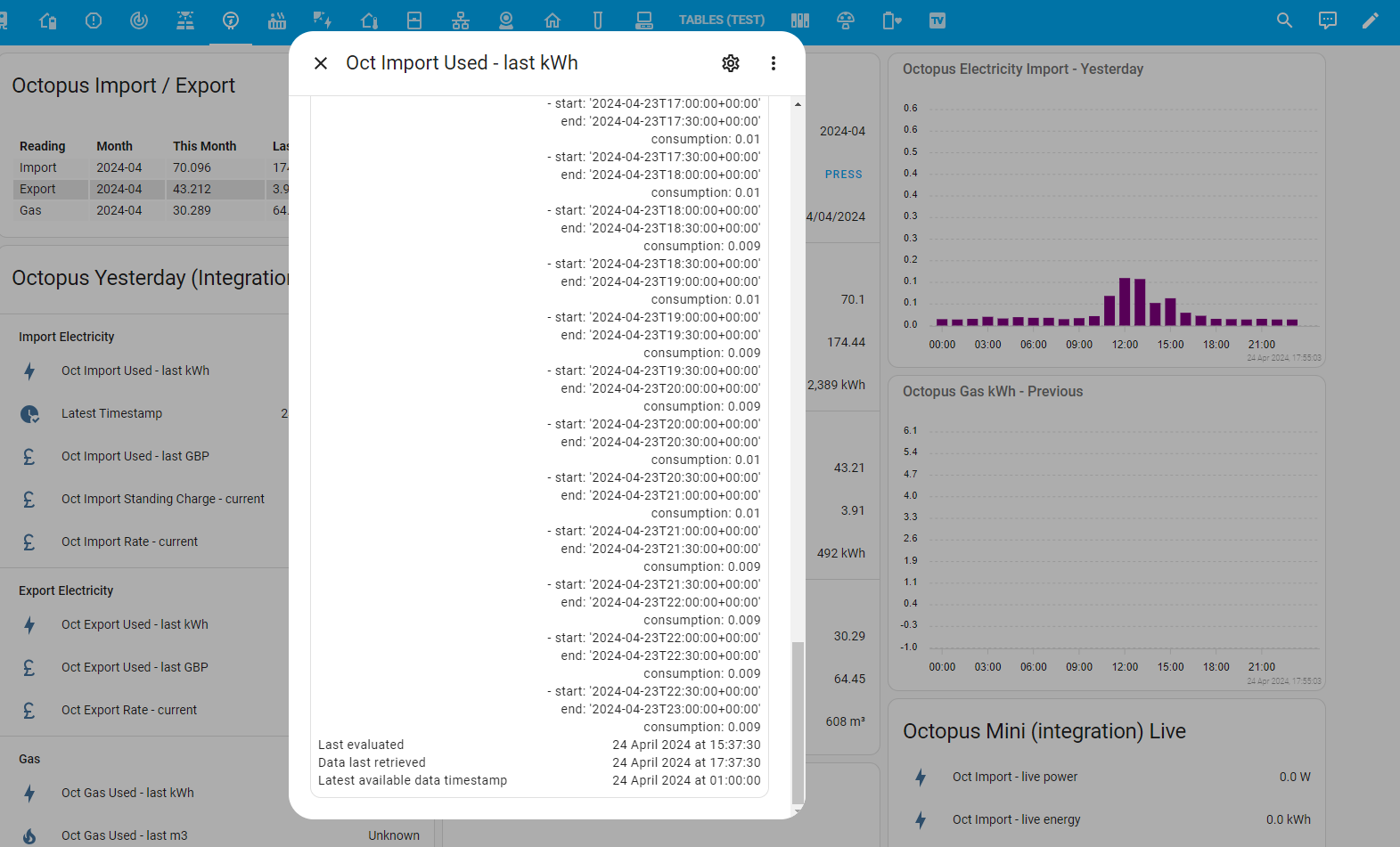 Octopus Energy Integration: Display graph of usage? - Third party ...
