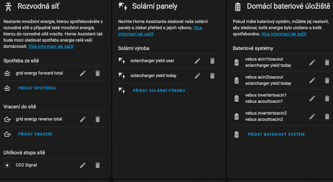 Victron energy in Energy dashboard in HA - Energy - Home Assistant ...