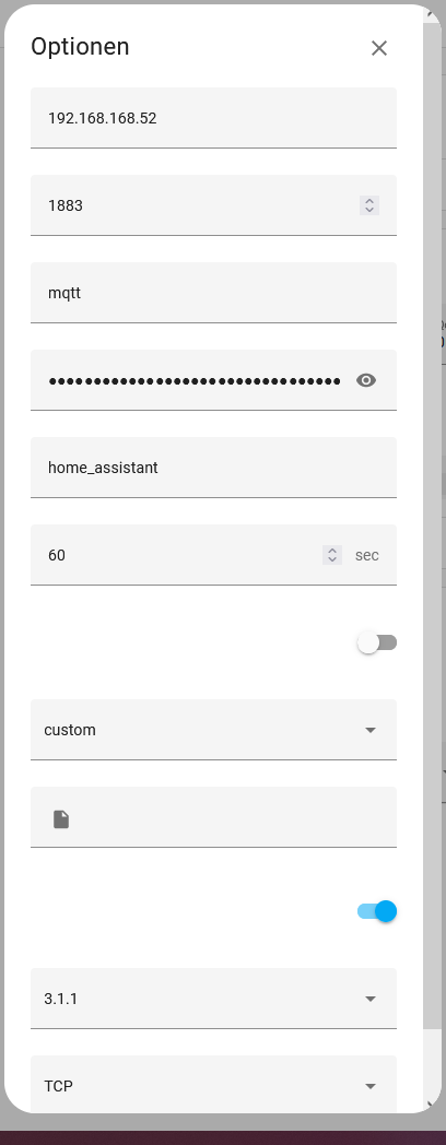 The Text Labels Are Missing In The Mqtt Configuration Dialog Frontend