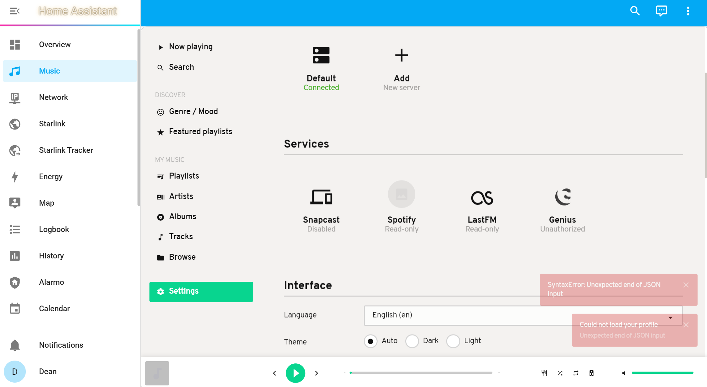 Issues with mopidy and iris - Third party integrations - Home Assistant Community