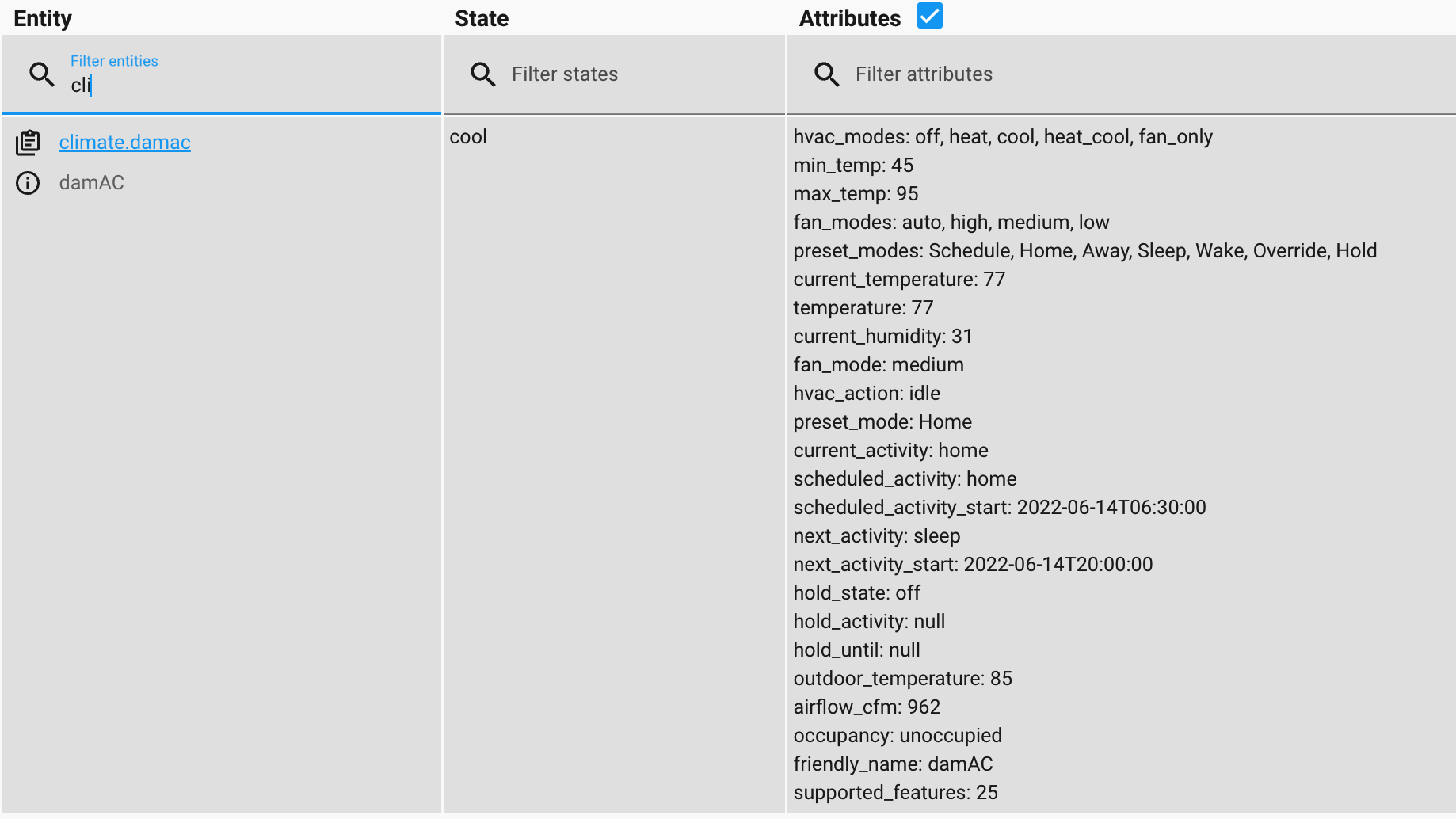 Custom Component: Carrier Infinity Touch control via Infinitude ...