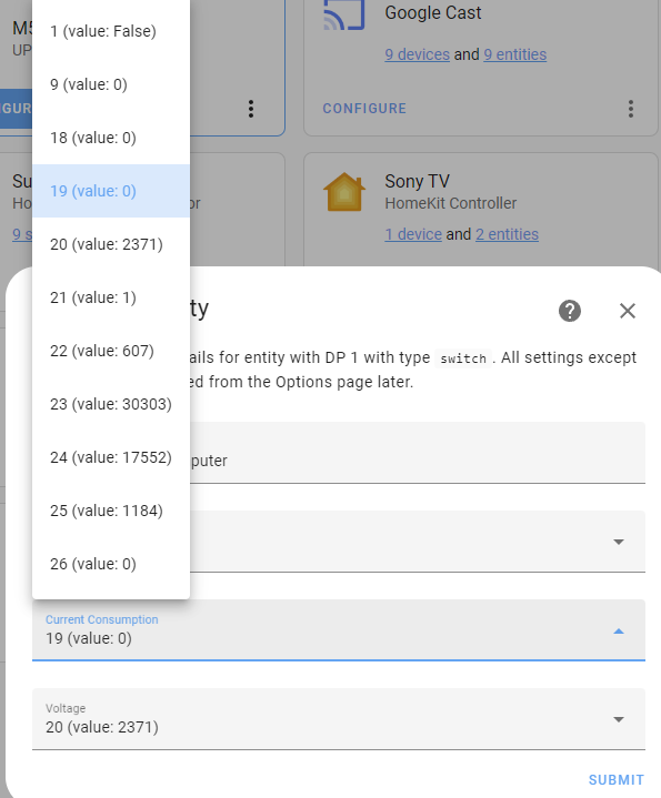 Moving From Tuya Cloud To Local Tuya Missing Values Configuration