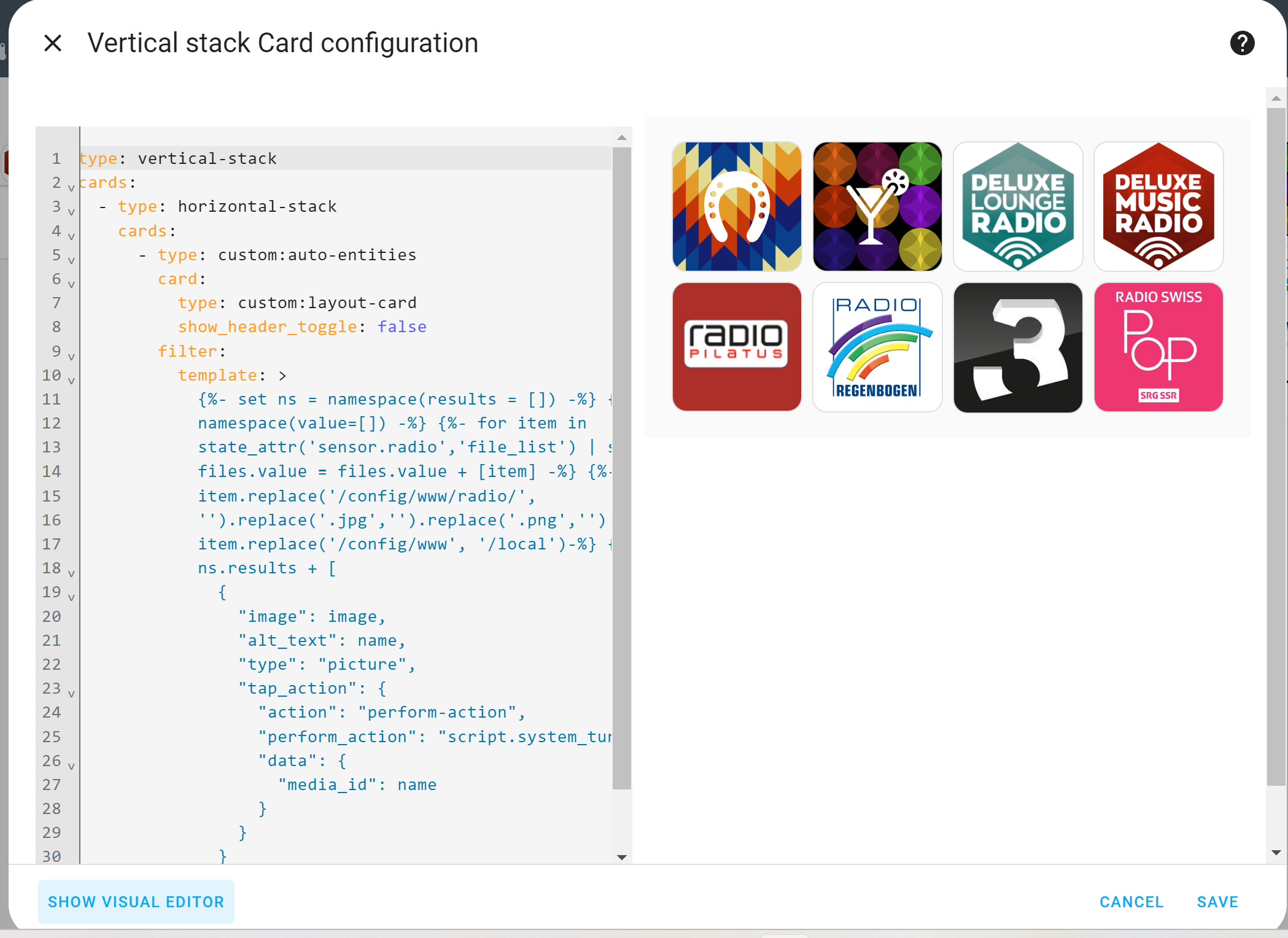Dynamic Radio Station List in Home Assistant Dashboard - Frontend ...