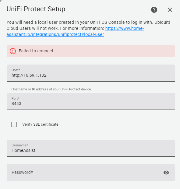 Setting up UniFi Protect - Third party integrations - Home Assistant ...
