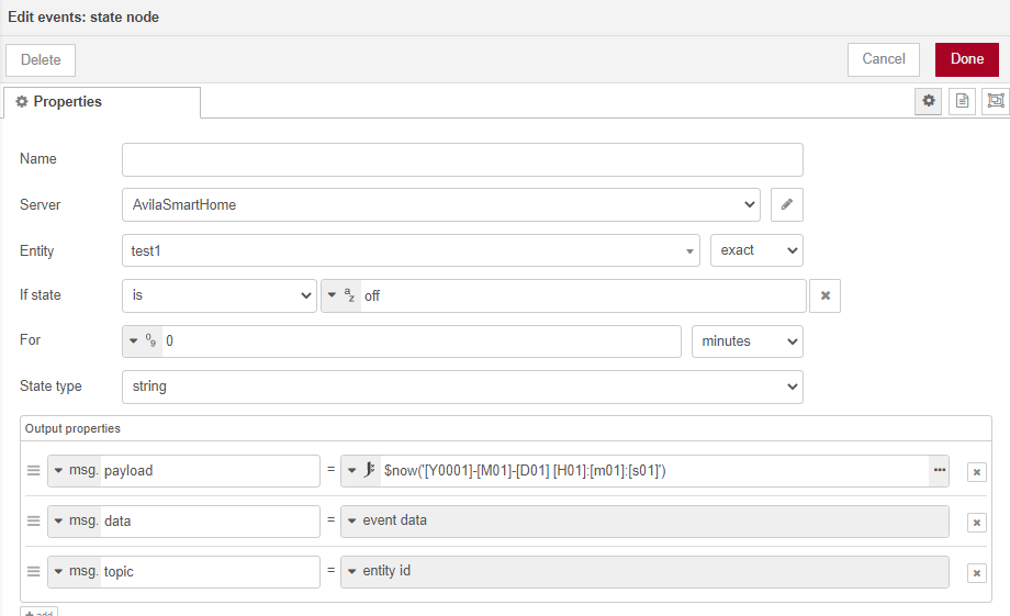 Inserting date/time into helper - Node-RED - Home Assistant Community
