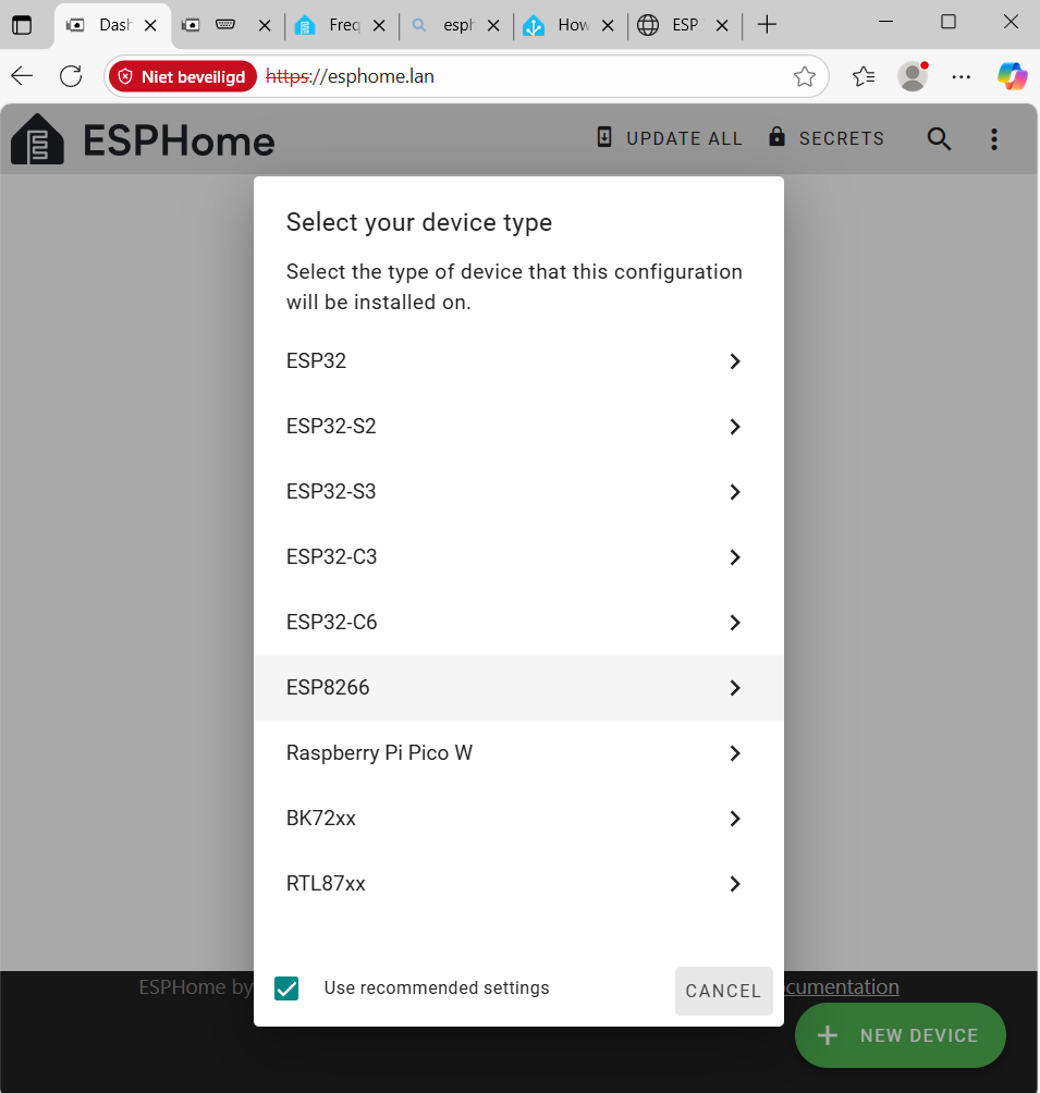 HowTo ESPHome in container (docker) on synology and connecting ESP8266 - ESPHome - Home ...