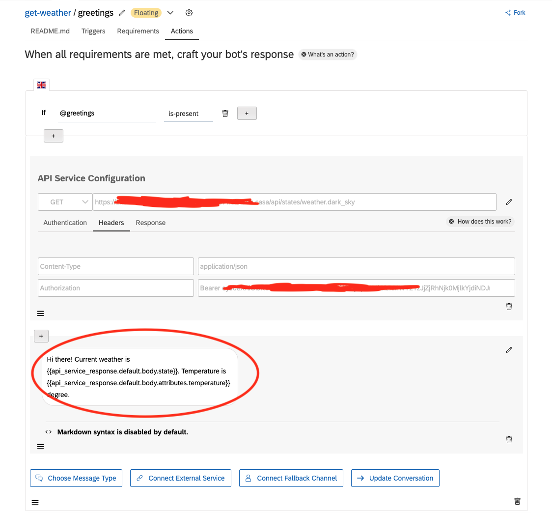 Chat with your Home Assistant: SAP Conversational AI - Third party ...