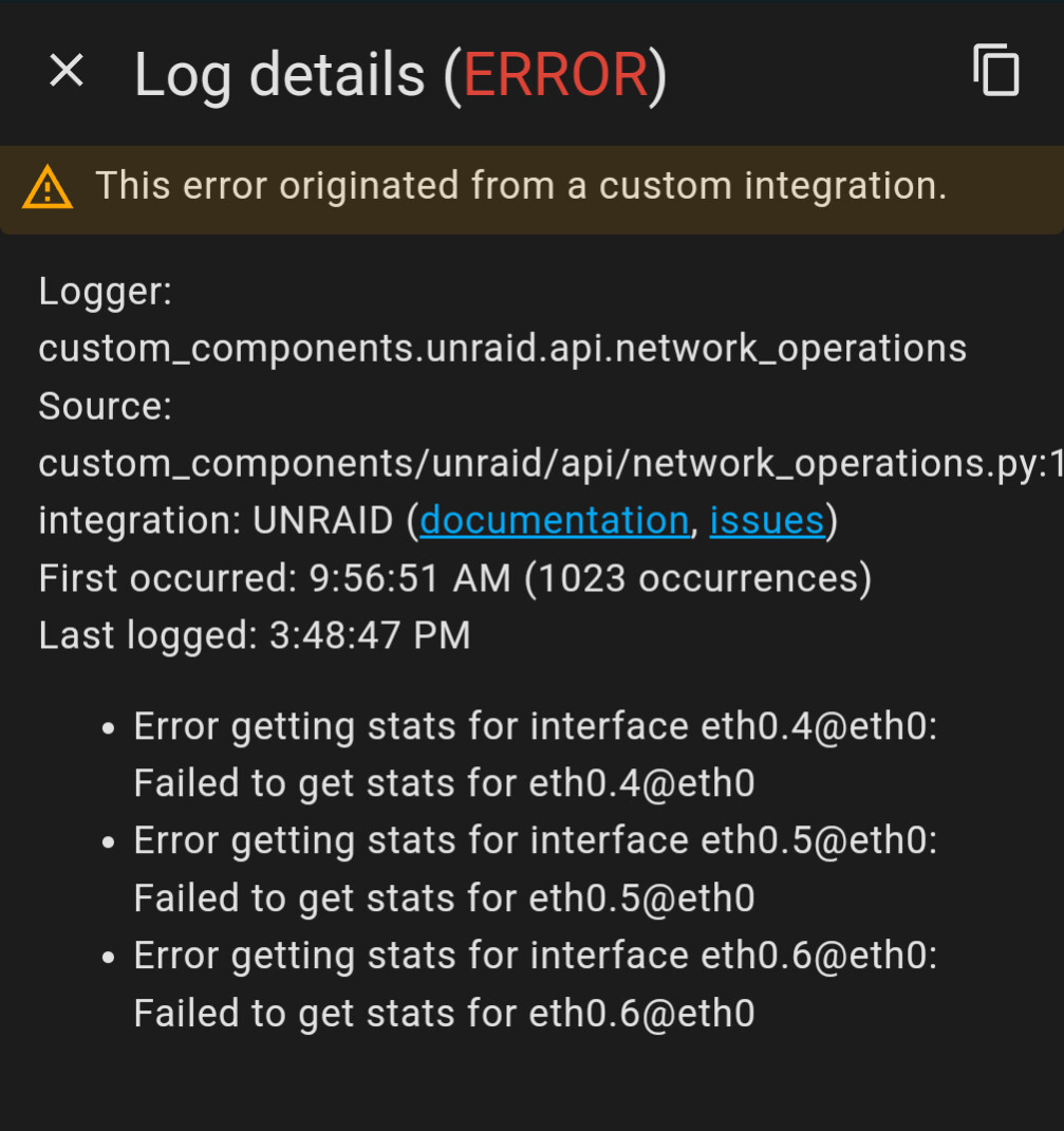 UNRAID Integration - Custom Integrations - Home Assistant Community