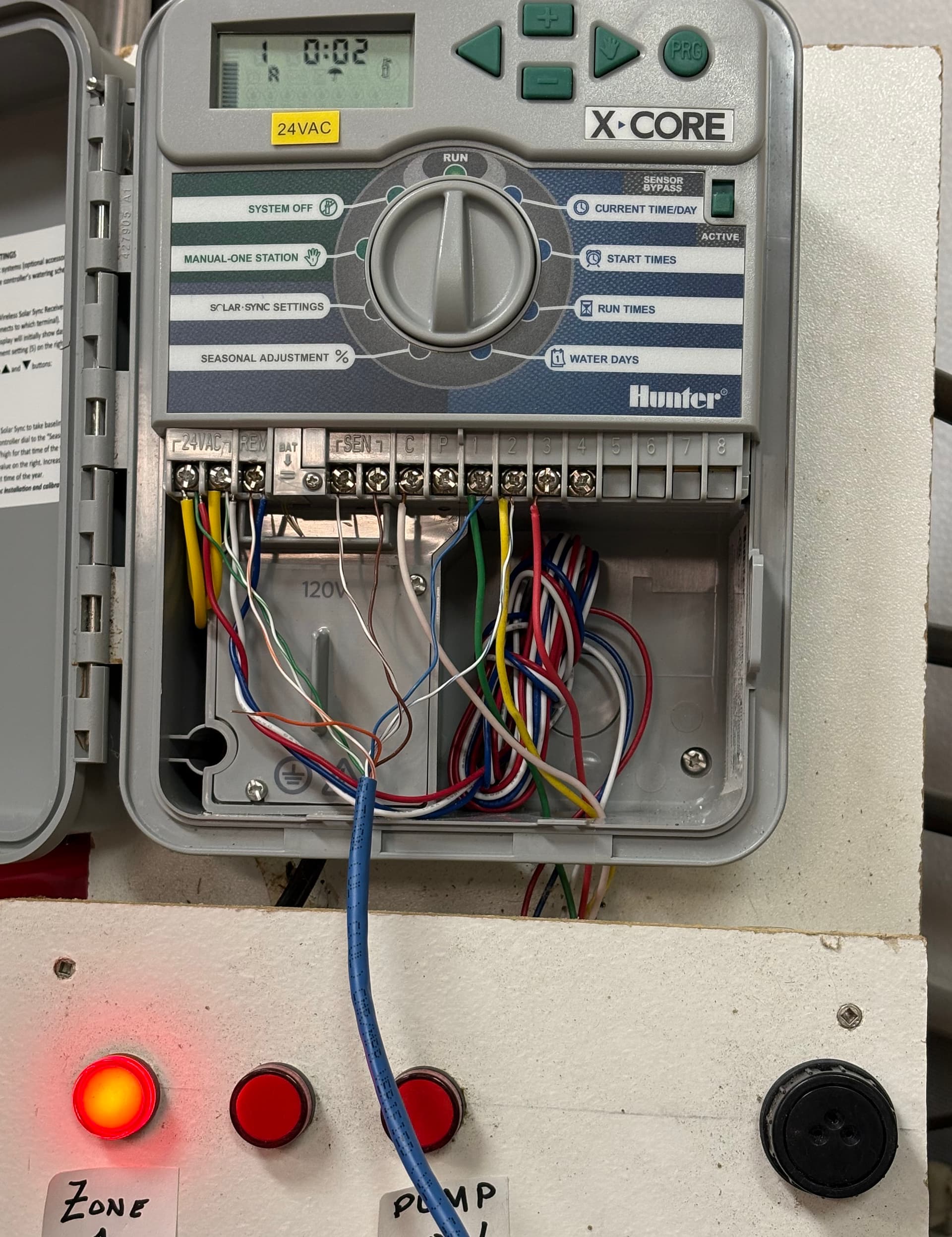 Irrigation Hunter X-Core remote control using REM pin - ESPHome - Home ...