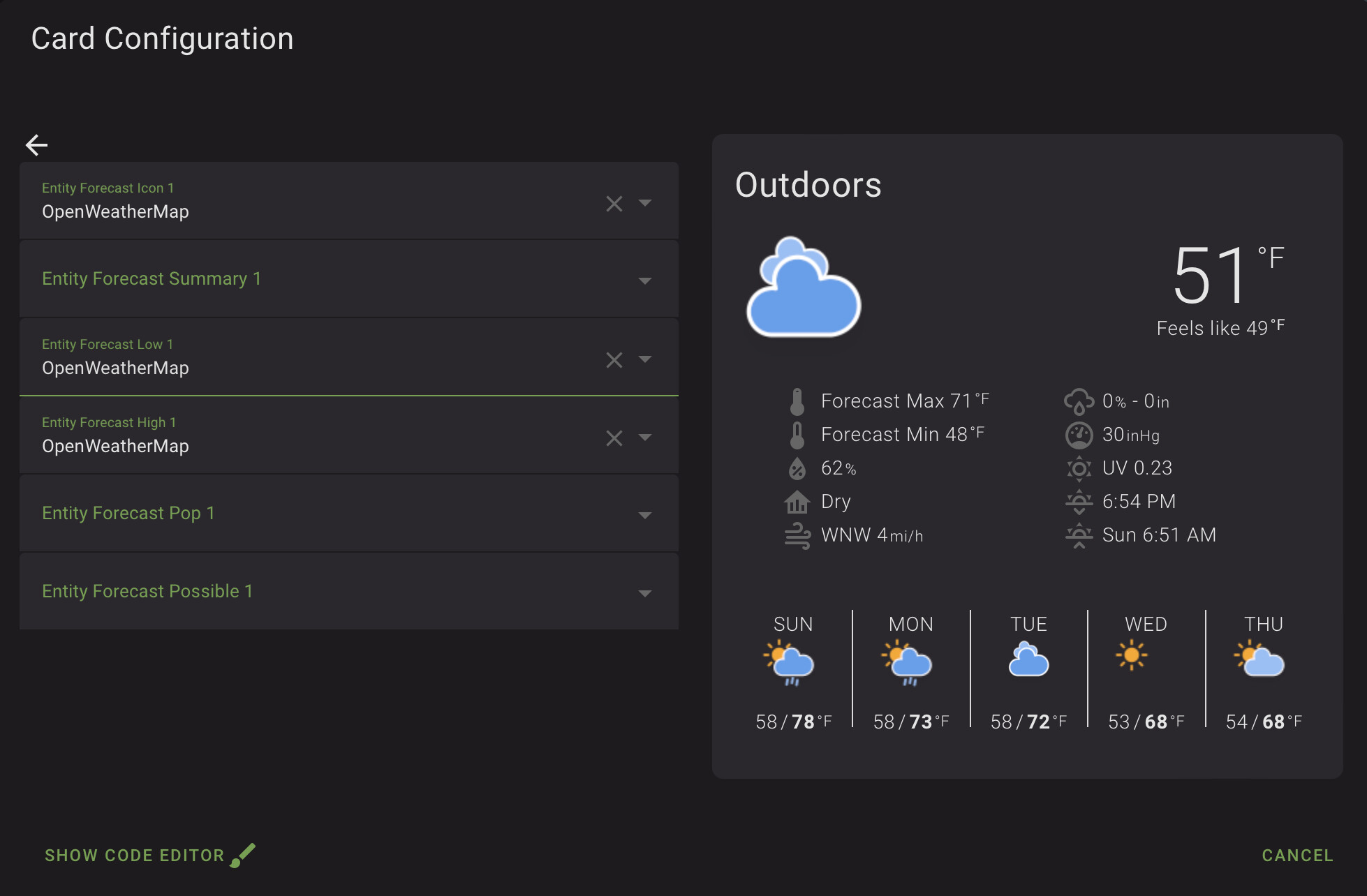 Platinum Weather Card support - Configuration - Home Assistant Community