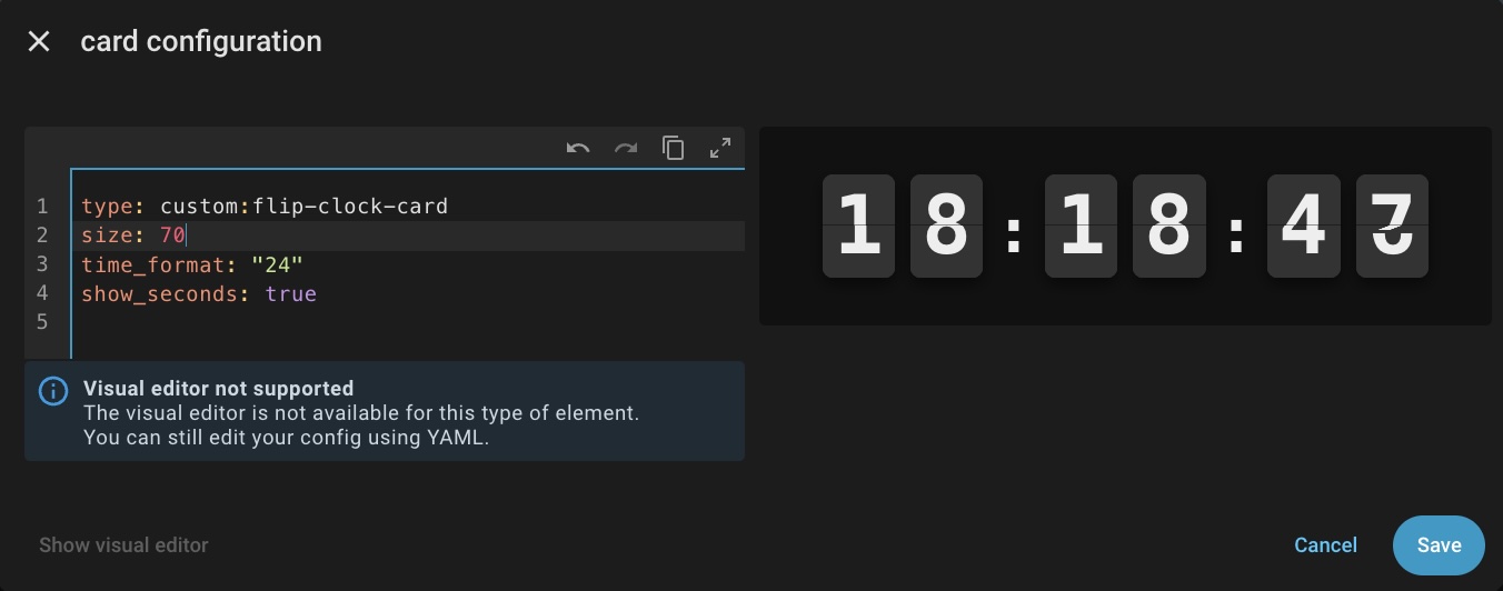 I made a retro Flip Clock & Flip Sensor card - Dashboards & Frontend - Home Assistant Community