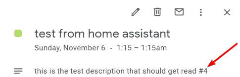 Storing calendar ATTRIBUTE to variable and checking if STATE contains a string - Configuration ...