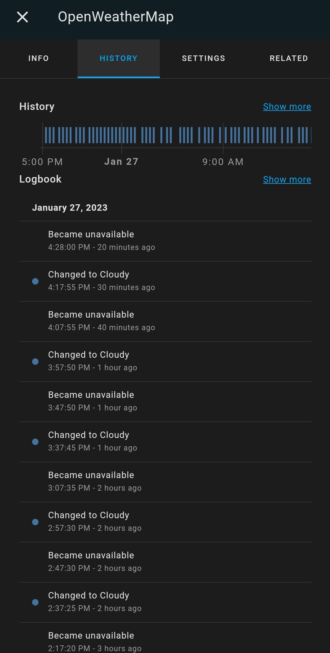 Open Weather Map became unavailable every 20min - Configuration - Home ...