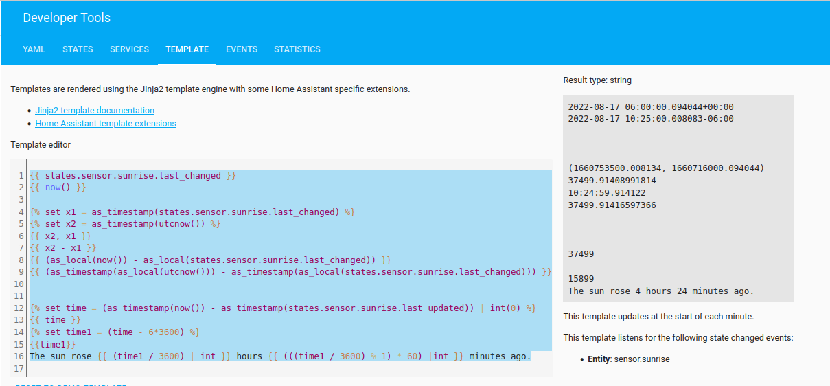 Time Between Now And Value Of Input Datetime Configuration Home