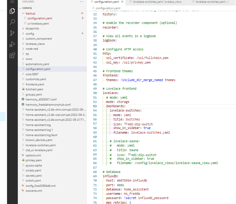 Problem Creating Multiples Lovelace Dashboards Configuration Home Assistant Community