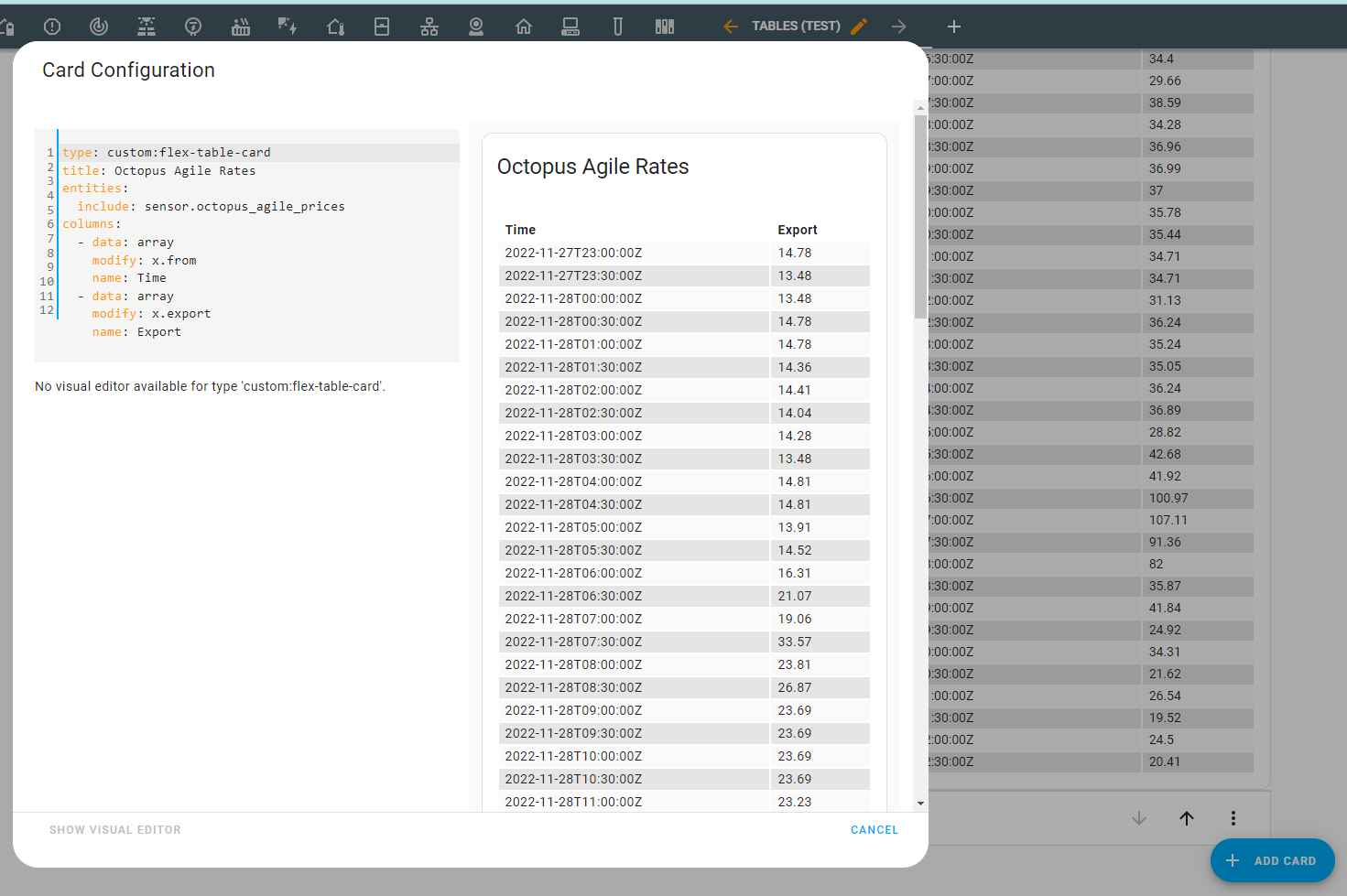 Flex-table-card - Dashboards & Frontend - Home Assistant Community