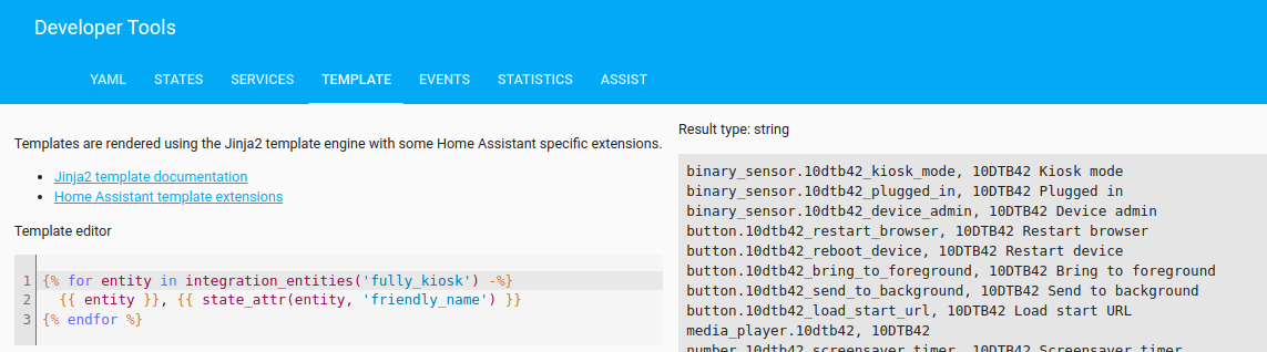 Template To Return A List Of Entities Configuration Home Assistant Community