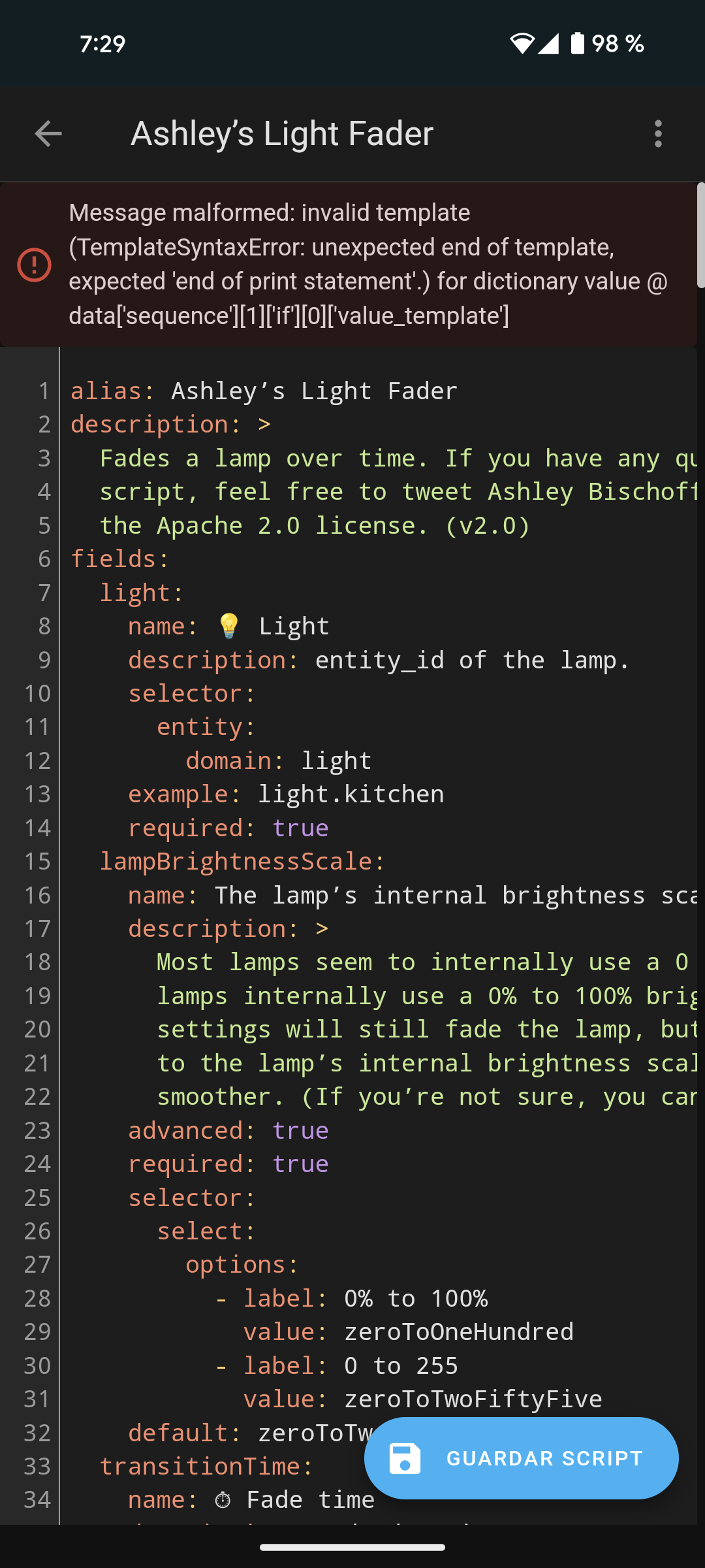 Ashley’s Light Fader 2.0 : fade lights and/or color temperature with ...