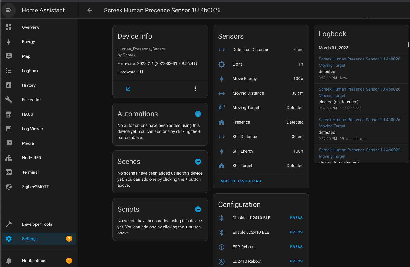 Build a smaller human body radar sensor using ESP32-S2 and LD2410C - ESPHome - Home Assistant ...