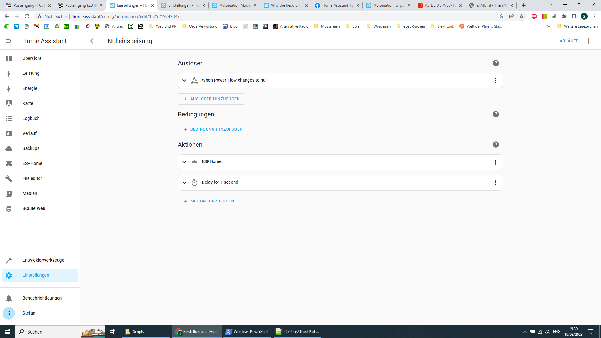 Automation for power regulator - help needed - Configuration - Home ...