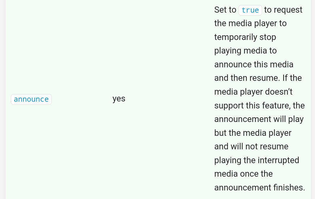 WTH is there no option to resume media after a TTS announcement - Month ...