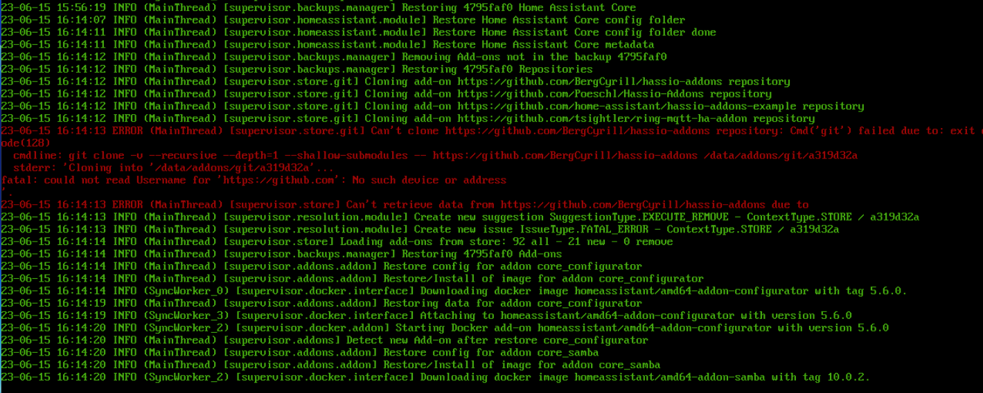 Restore From Backup Installation Home Assistant Community
