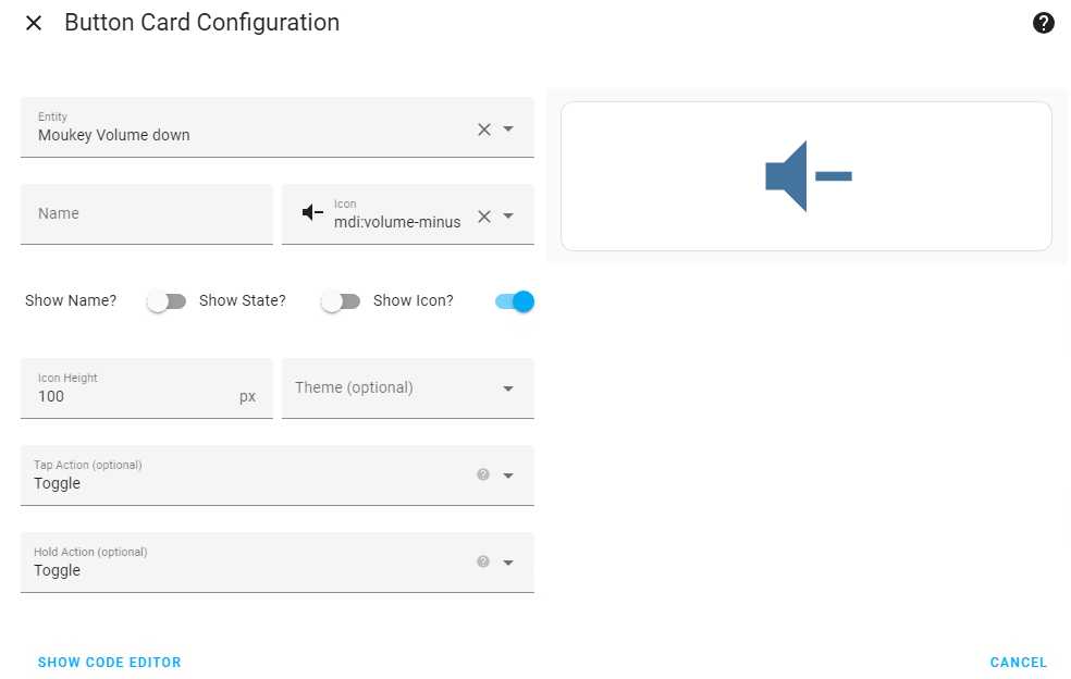 Button card - Change color only when pressed - Frontend - Home ...