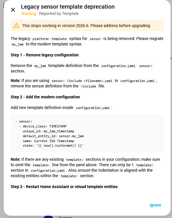 Deprecation of legacy template entities in 2025.12 - Page 38 - Configuration - Home Assistant ...