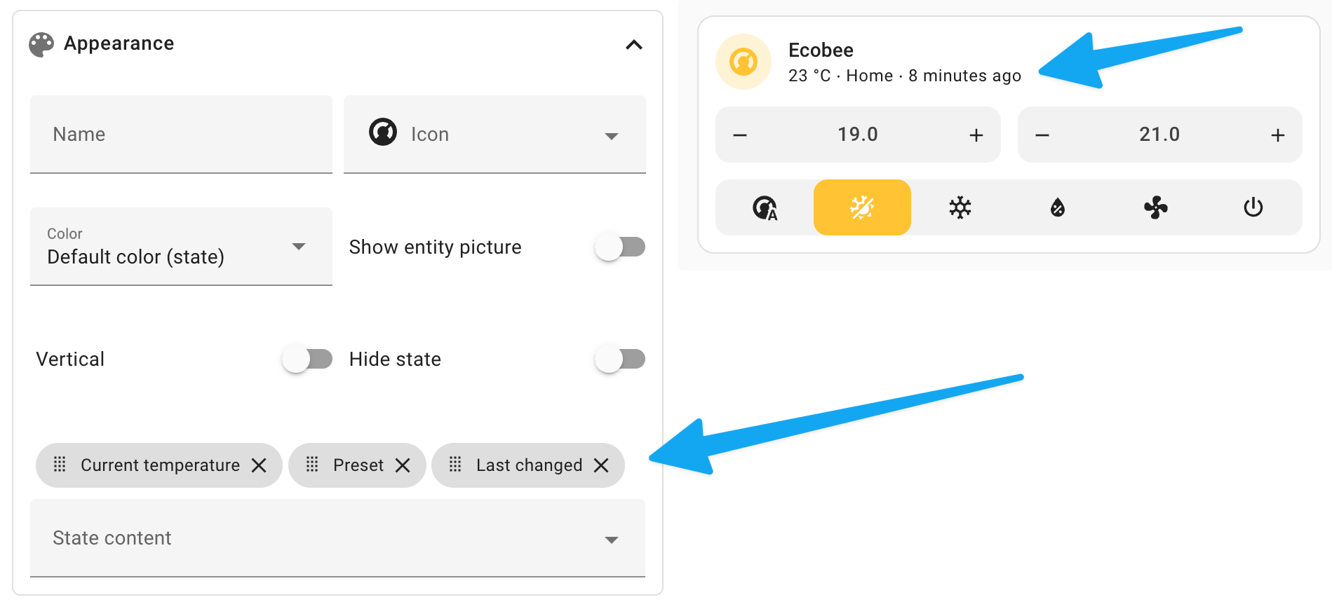 Tile Card to support features for climate entities - Feature Requests ...