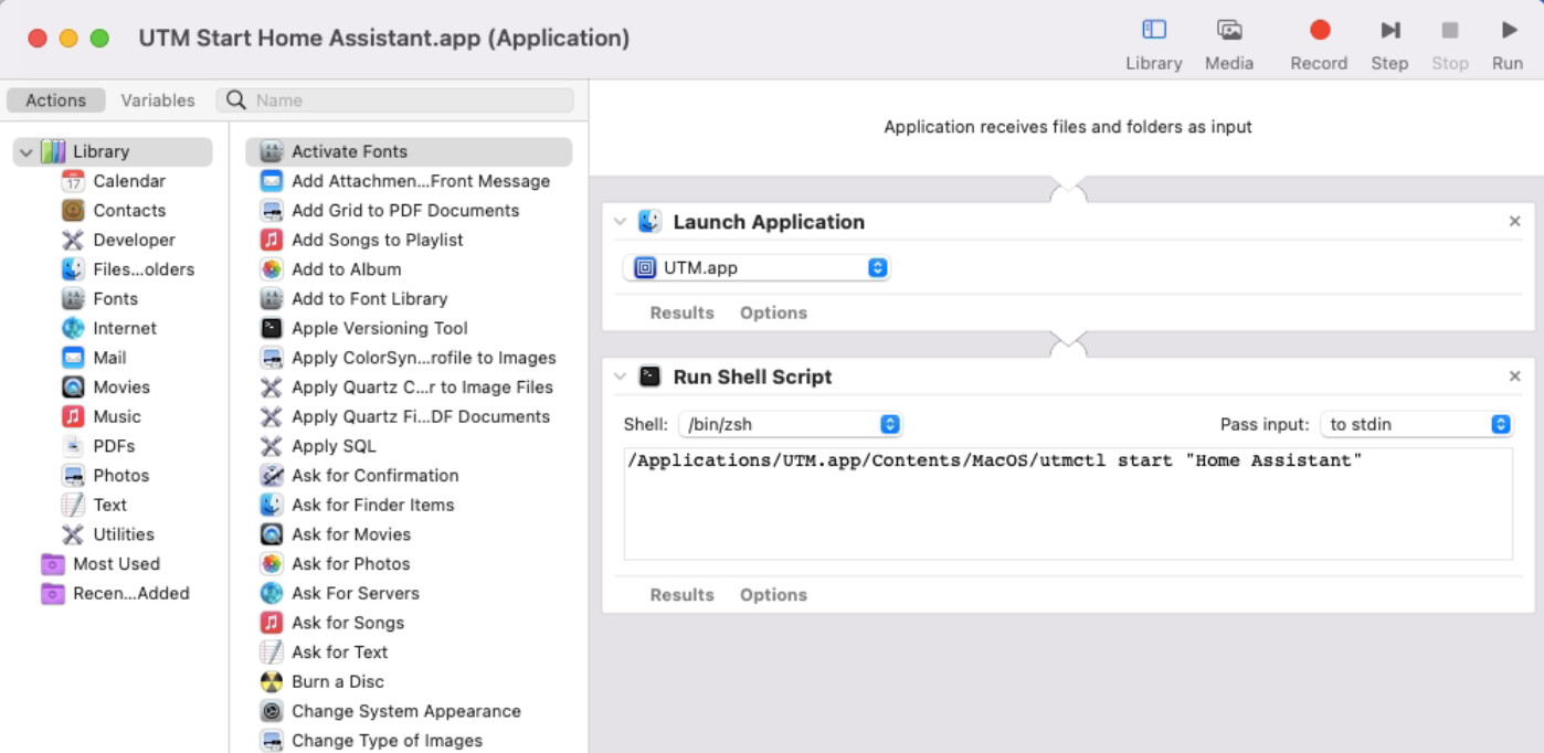 Autostart a UTM VM on MacOS - Installation - Home Assistant Community