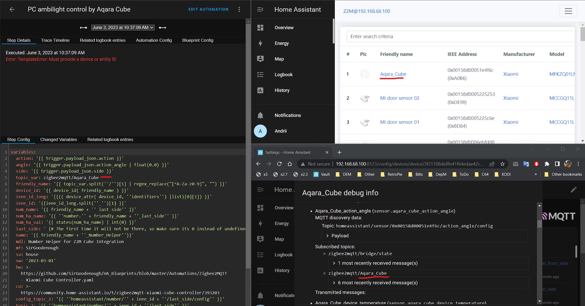 🧯 Zigbee2MQTT - Xiaomi Cube Controller - Blueprints Exchange - Home ...
