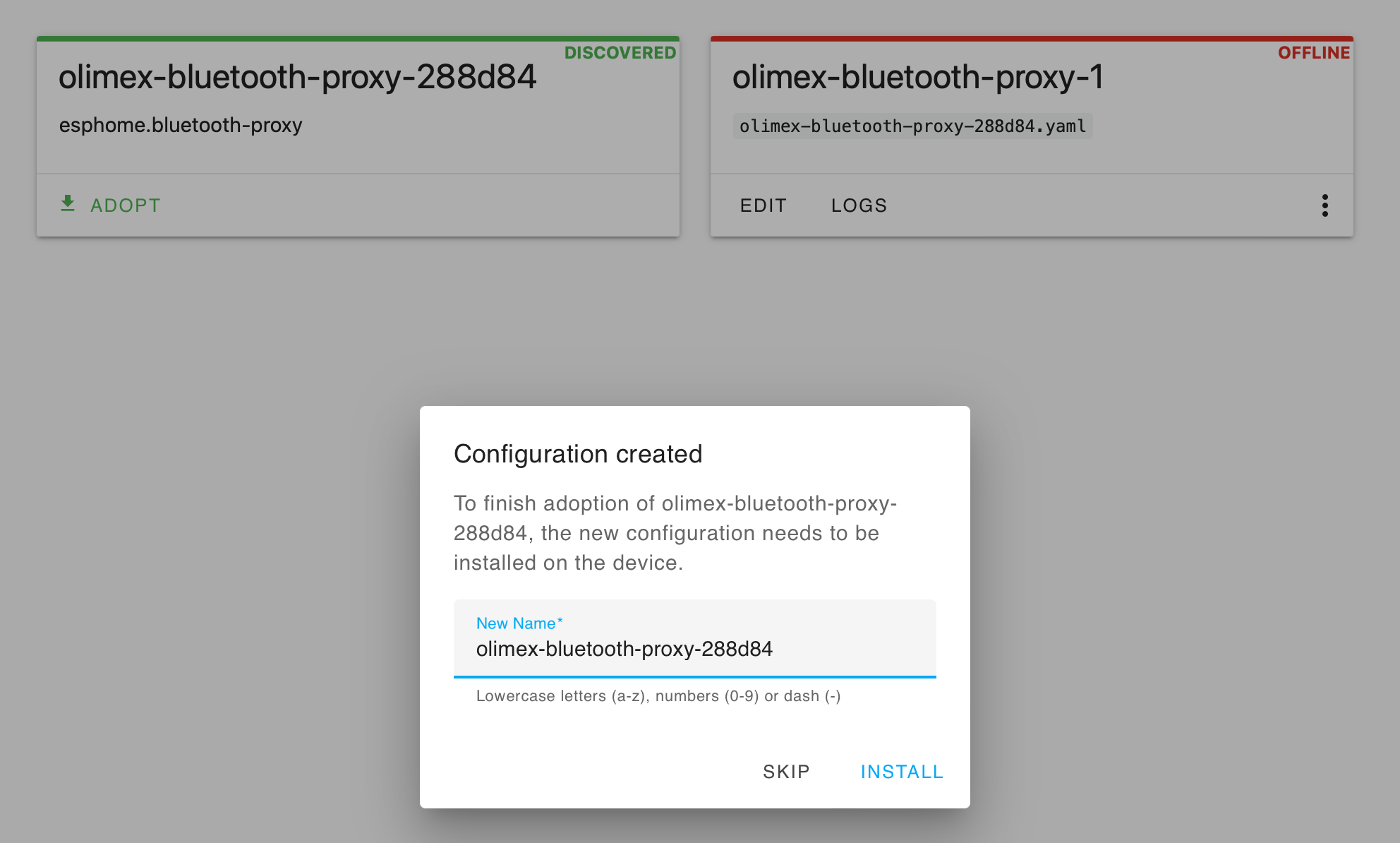 How to adopt the Olimex POE board without wifi credentials - ESPHome - Home Assistant Community