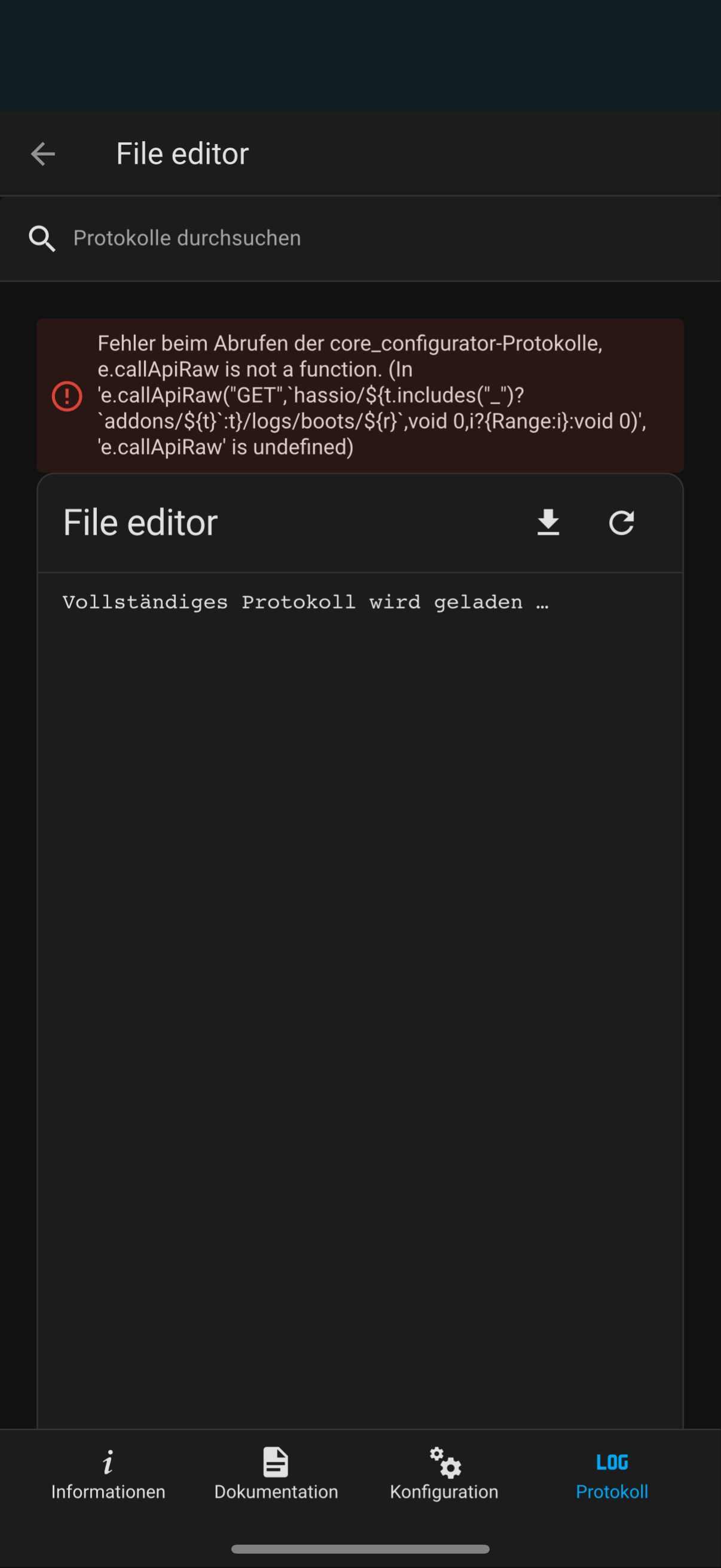 Error Addon Log - Home Assistant OS - Home Assistant Community