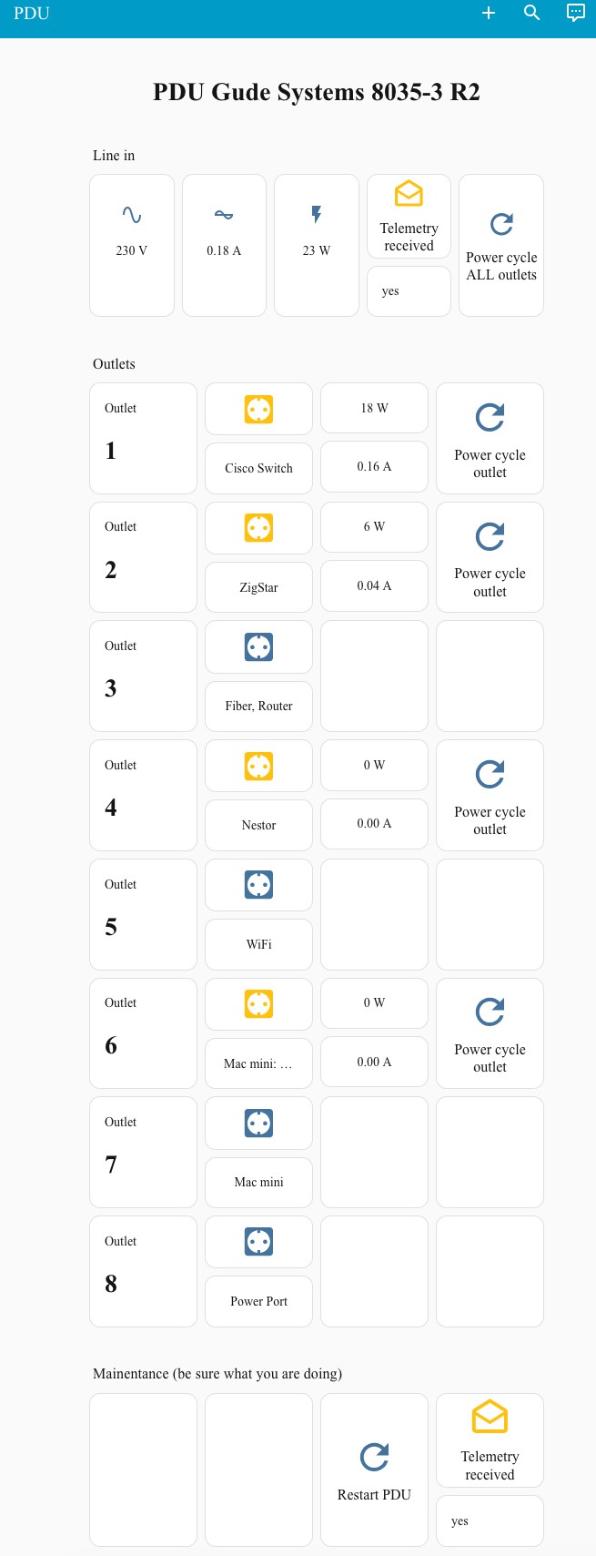 Gude Systems PDU 8035 series integration via MQTT: Part 1 ...