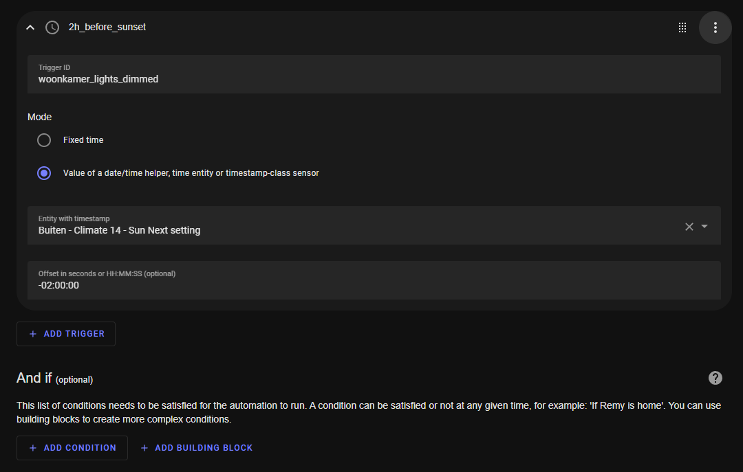 Wth Cant We Add An Offset For The Time Condition But We Can Add An Offset To The Trigger 5378