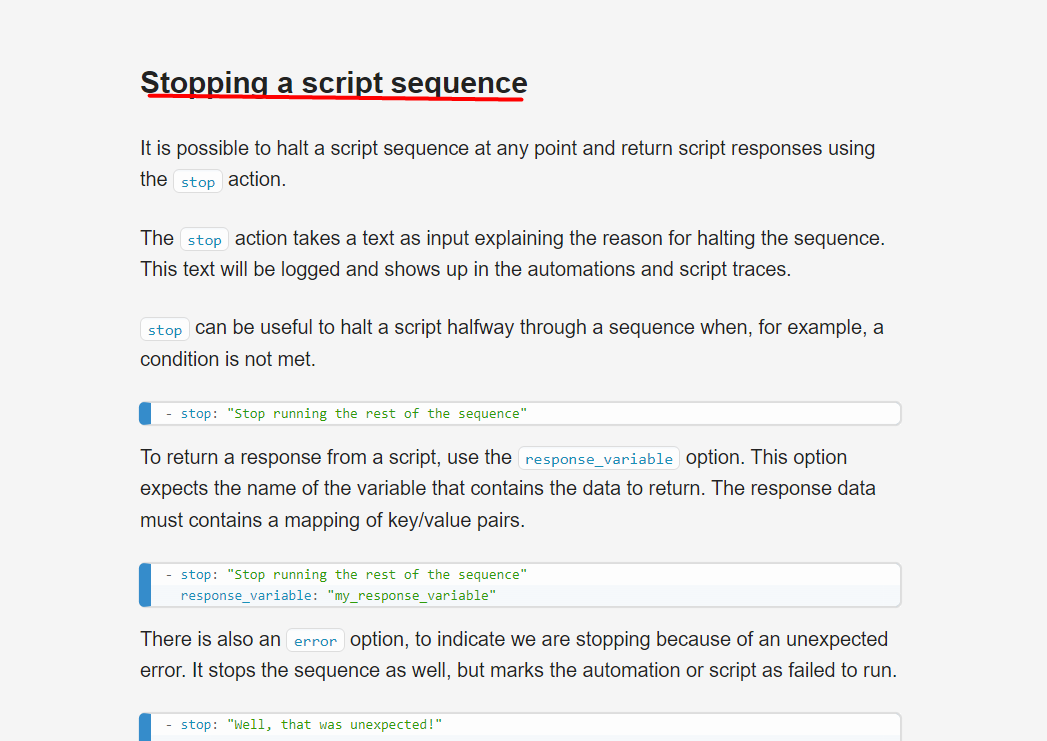 Stop ? What does it do? - Configuration - Home Assistant Community