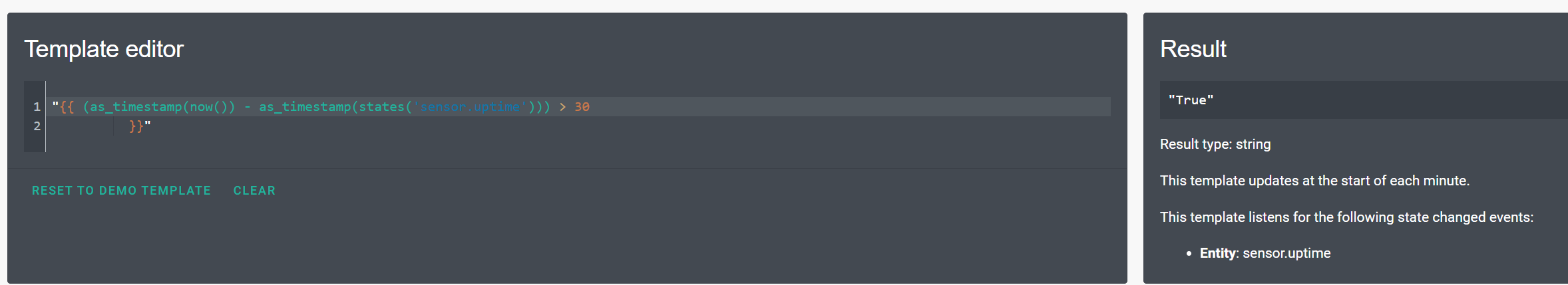 Why Does This Template Read False In The Automation But True When